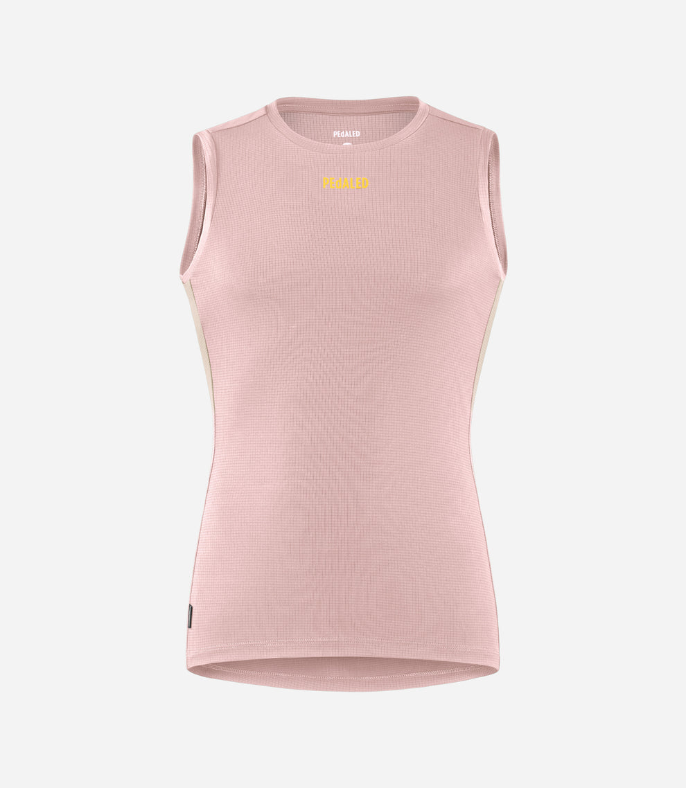 Sleeveless cycling base layer Tan for Men | PEdALED