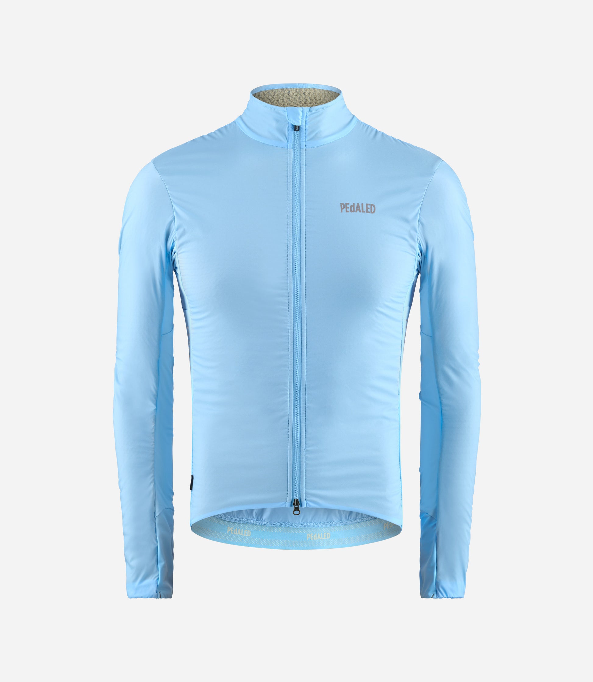 Insulated Bike Cycling Jacket Light Blue for Men | PEdALED