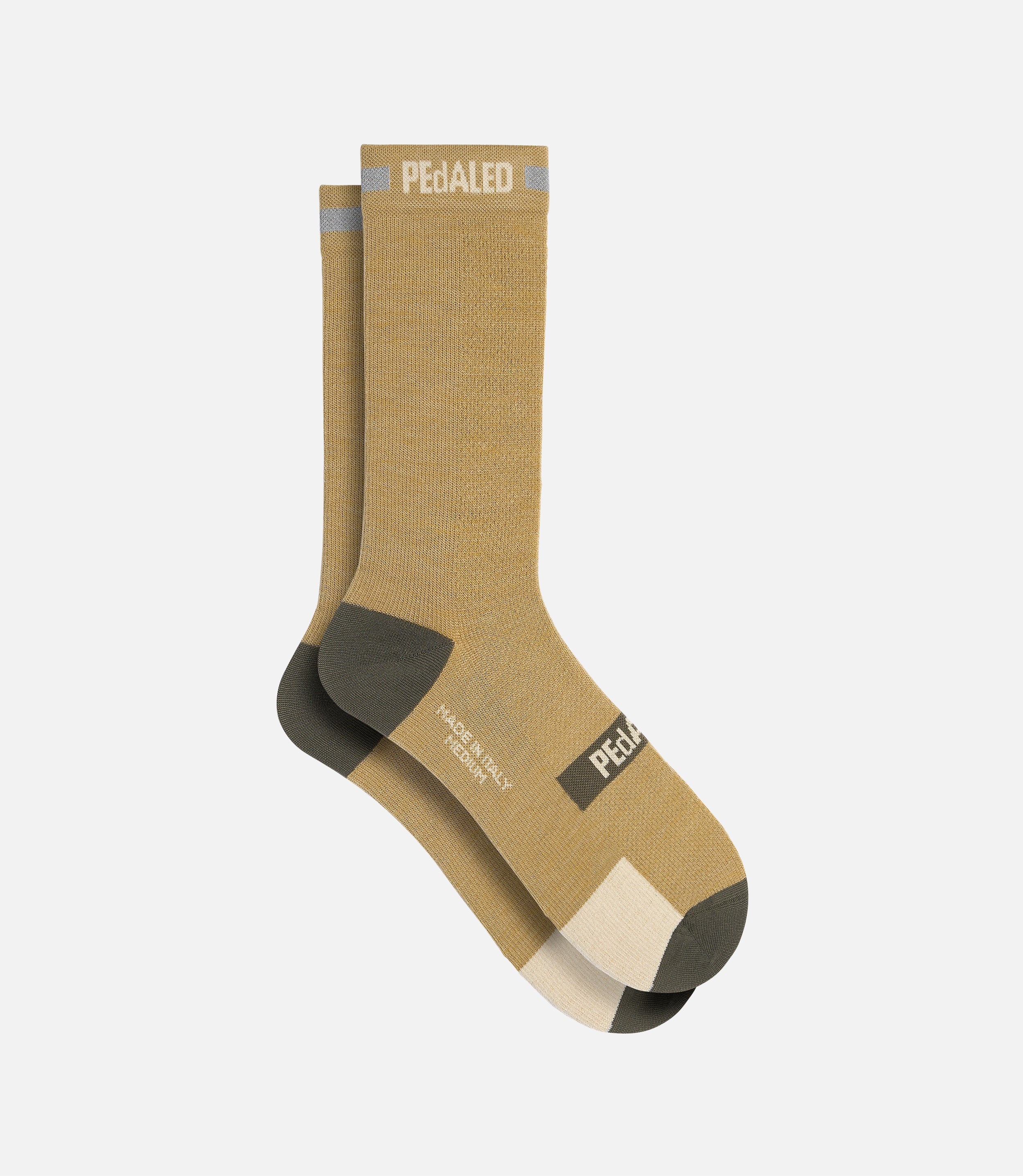 Odyssey Merino Reflective Socks's Cycling Light Green Unisex | PEdALED