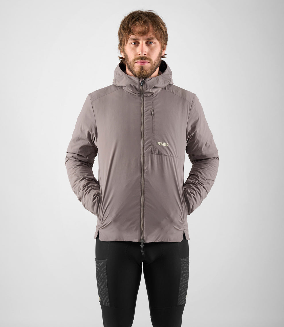 Odyssey Insulated Hooded Jacket's Cycling Grey Men | PEdALED
